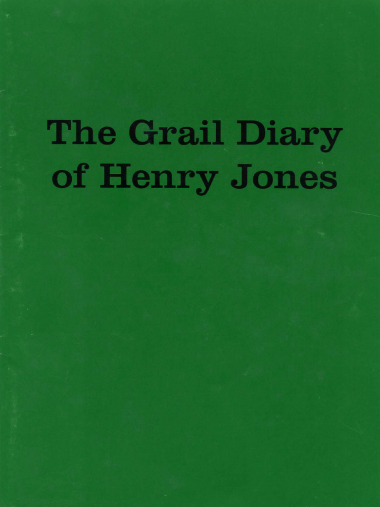Grail Diary Henry Jones | PDF | Chalices | Metaphors Referring To Objects