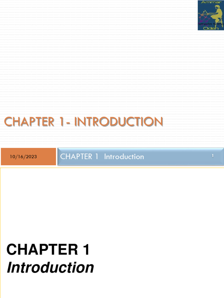 Chapter 1 - Introduction New Version | PDF