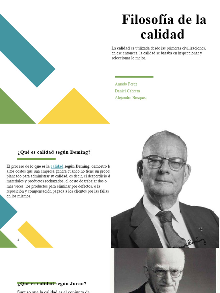 Filosofía de La Calidad | PDF