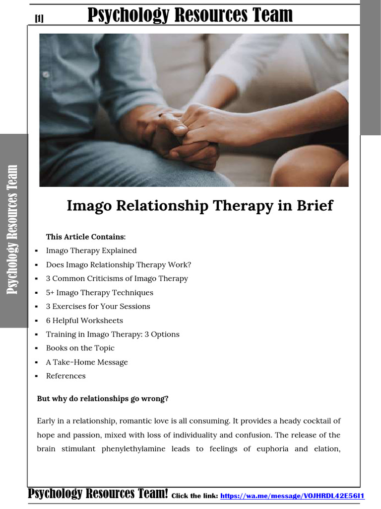 Imago Relationship Therapy in Brief | PDF