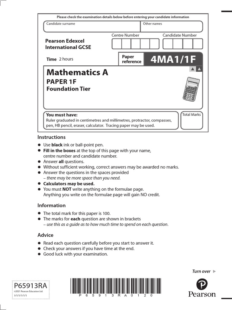 Maths 2022 Higherpaper | PDF | Area