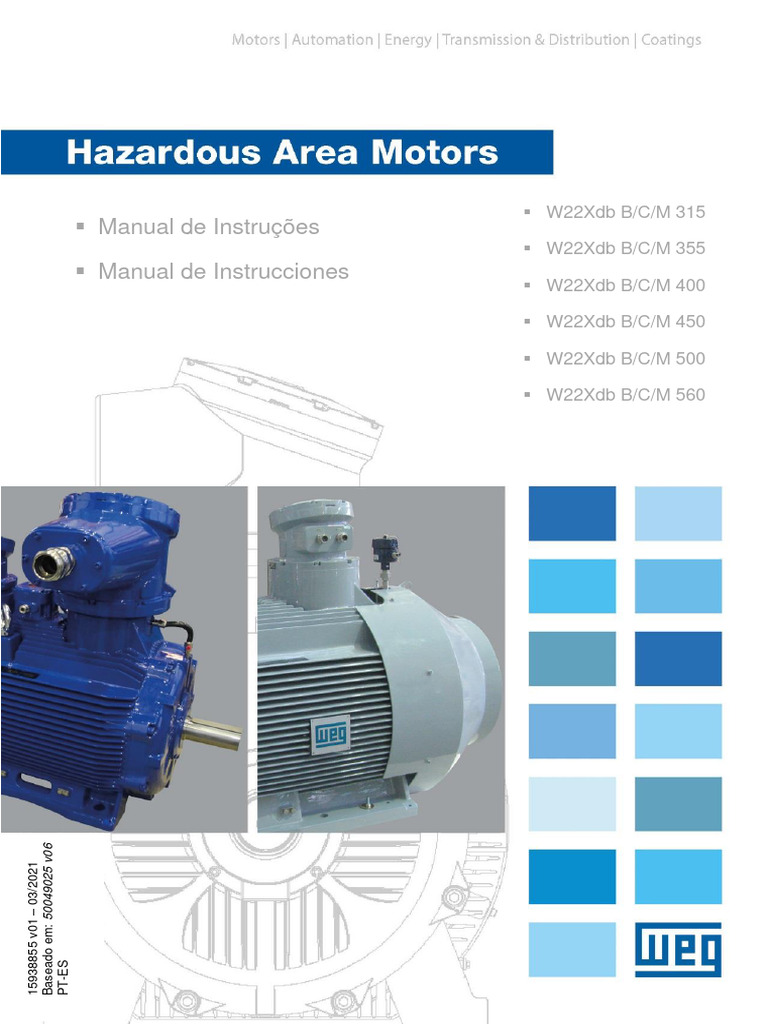 WEG WMO Hazardous Area Motors 15938855 Manual Es PT Web | PDF | Motores ...