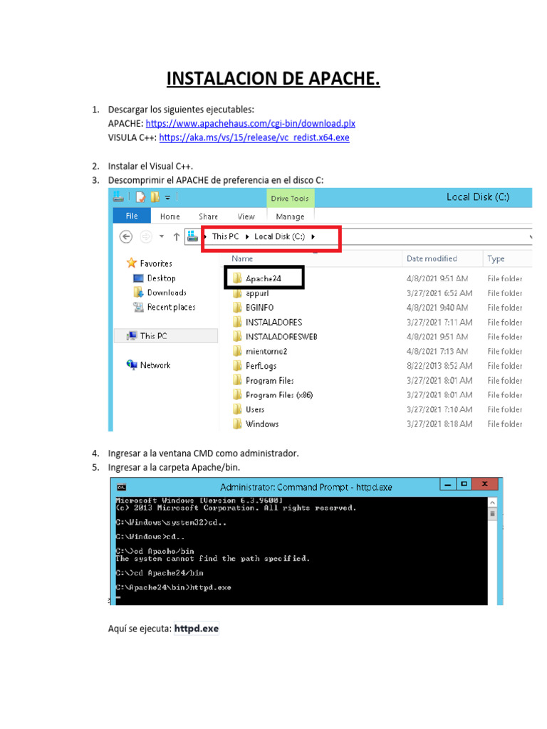 INSTALACION DE APACHE | PDF | Servidor HTTP Apache | Php