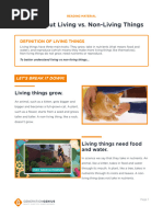 Living and Nonliving Thing Chart | PDF | Social Science | Young Adult