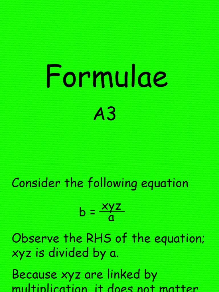 A3 - Formulae | PDF | Mathematics | Elementary Mathematics