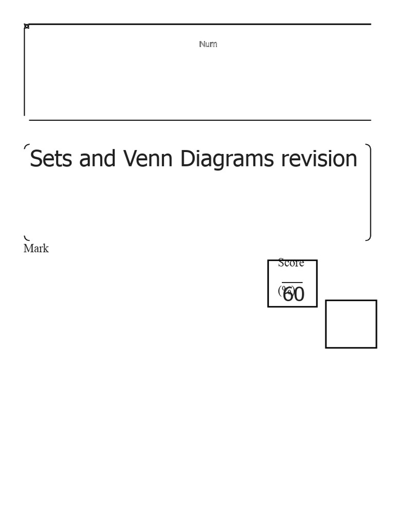 Sets and Venn Diagram Revision | PDF | Snapchat | Foods