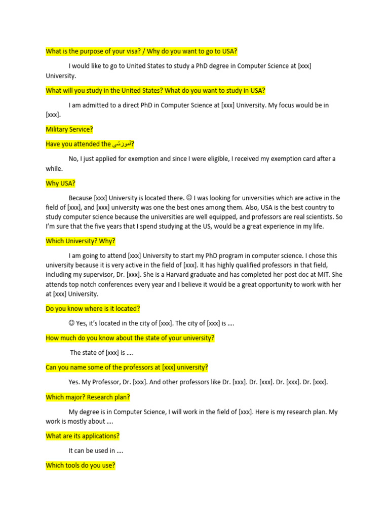 Interview Sample Questions 3 | PDF | Bachelor's Degree | Academic Degree