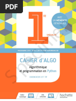 Cahier D'algorithmique Et Programmation 2de | PDF