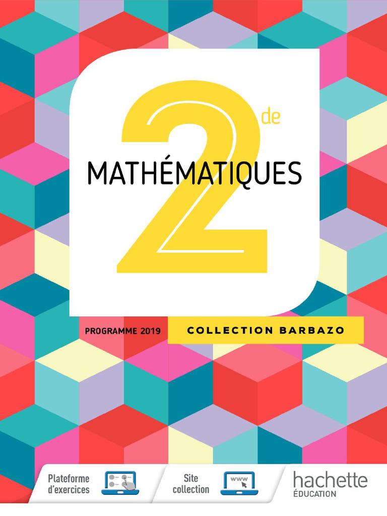 Manuel Maths Barbazo 2de - Hachette 2019 | PDF