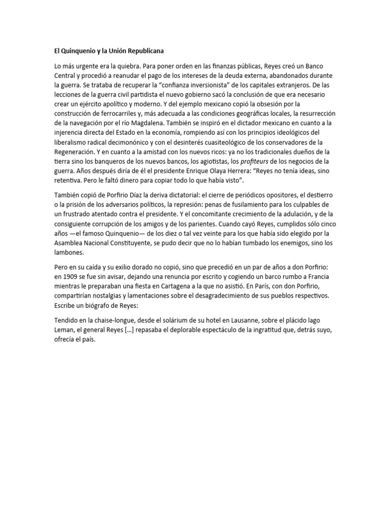 El Quinquenio y La Lucha Por La Tierra y El Levantamiento Indigena | PDF El Quinquenio y La Lucha Por La Tierra y El Levantamiento Indigena | PDF