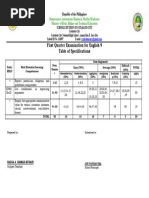 English 9 1st Quarter Exam | PDF