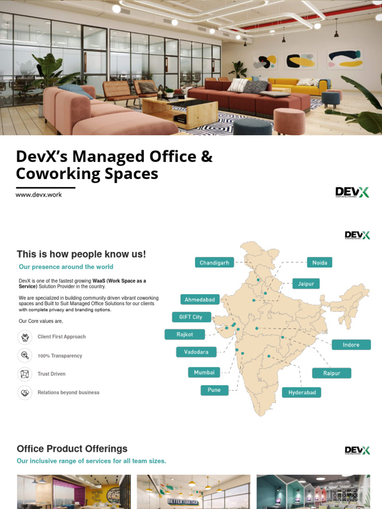 DevX: Premier Coworking Solutions | PDF