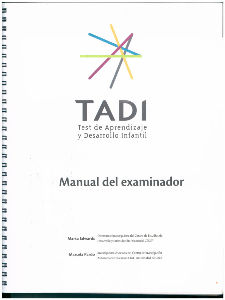 TADI Manual Examinador | PDF