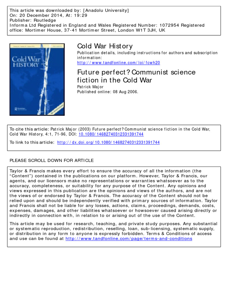 Artigo Patrick Major | PDF