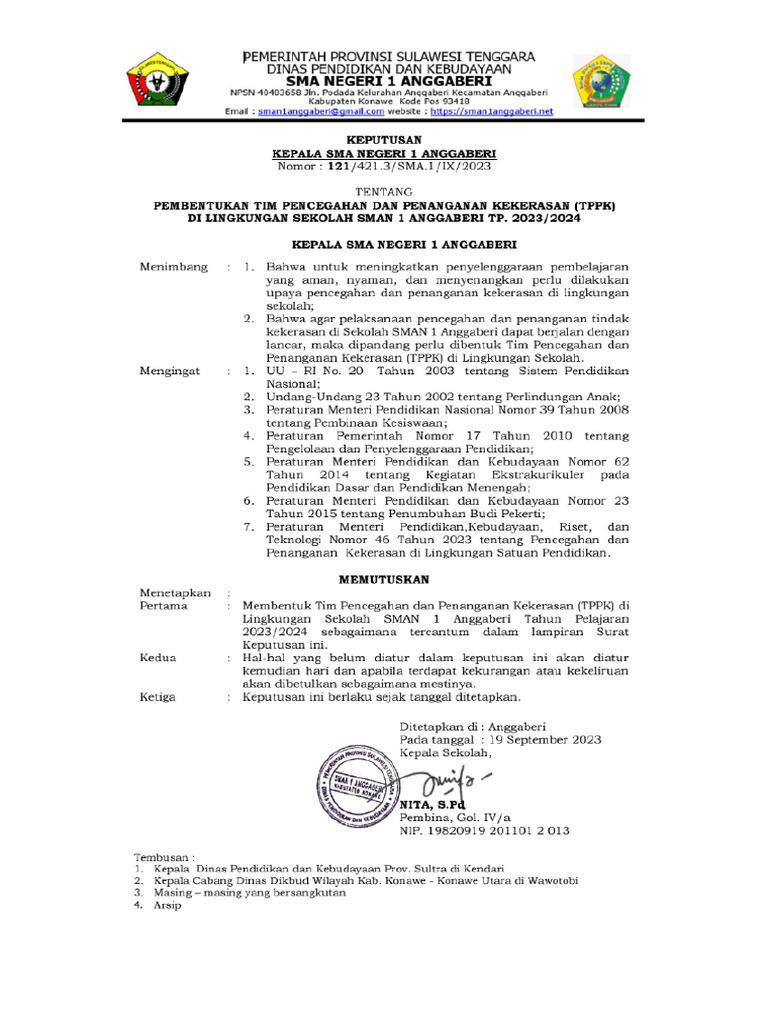 SK TPPK Smangga | PDF