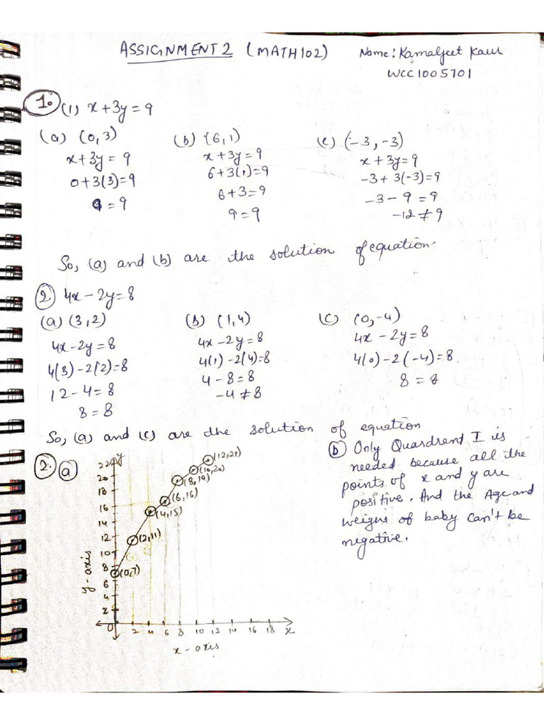 Math Assignment 2 | PDF