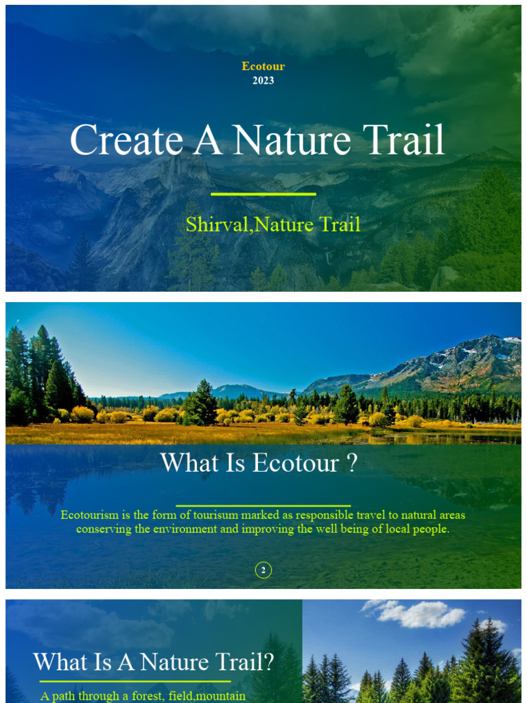 Create A Nature Trail 1 | PDF | Trail | Hiking