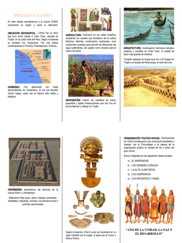 Triptico Cultura Chimu | PDF | Andes | Era precolombina