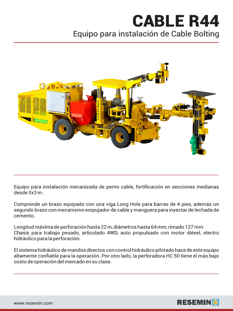 CABLE R44 (Español) - REV. 220427 | PDF | Ingeniería mecánica | Bienes ...
