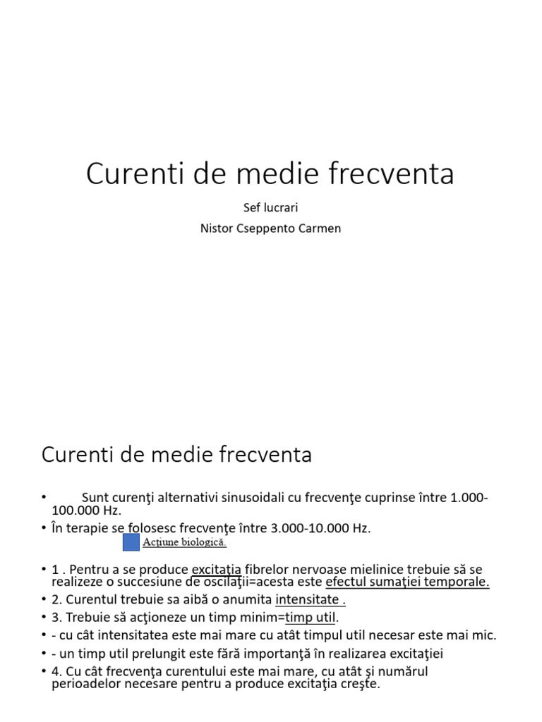 curenti de medie frecventa (2) | PDF