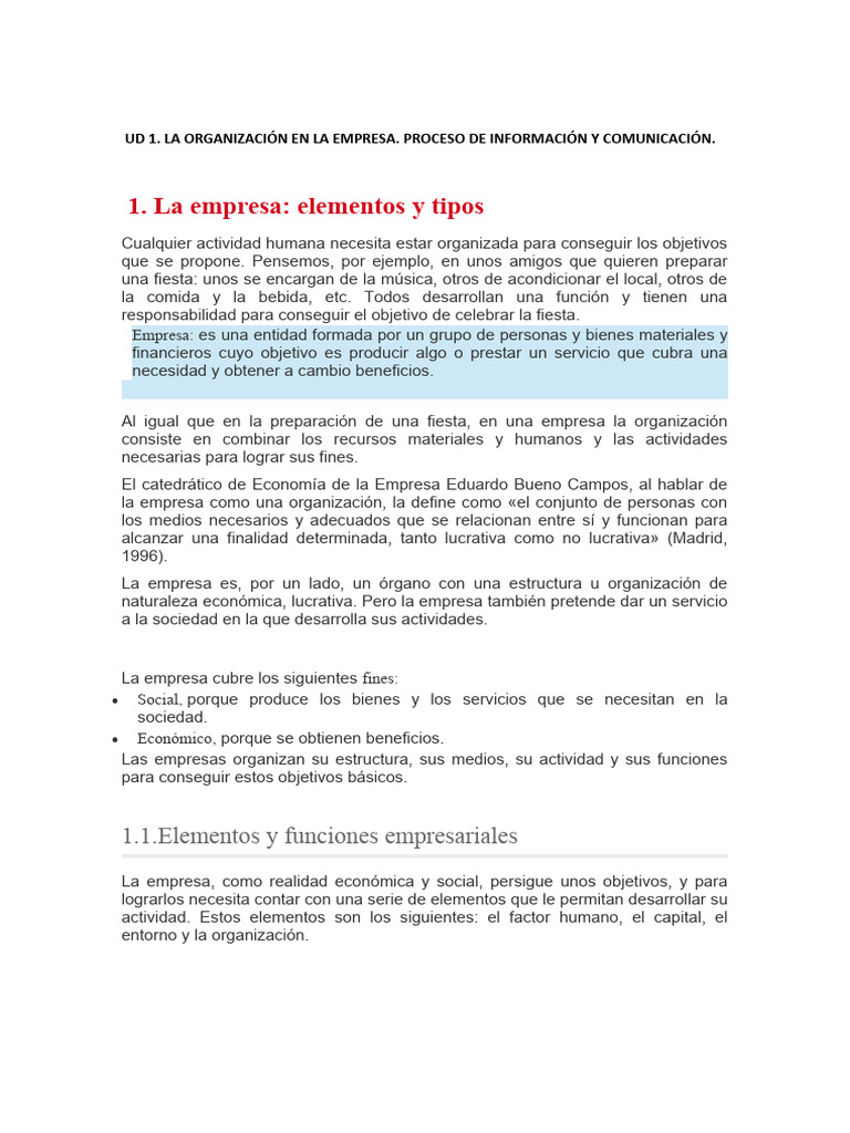 UD 1 | PDF | Business | Division de trabajo