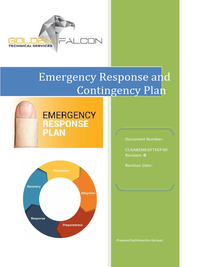 Emergency Response and Contingency Plan | PDF | Emergency | Firefighting