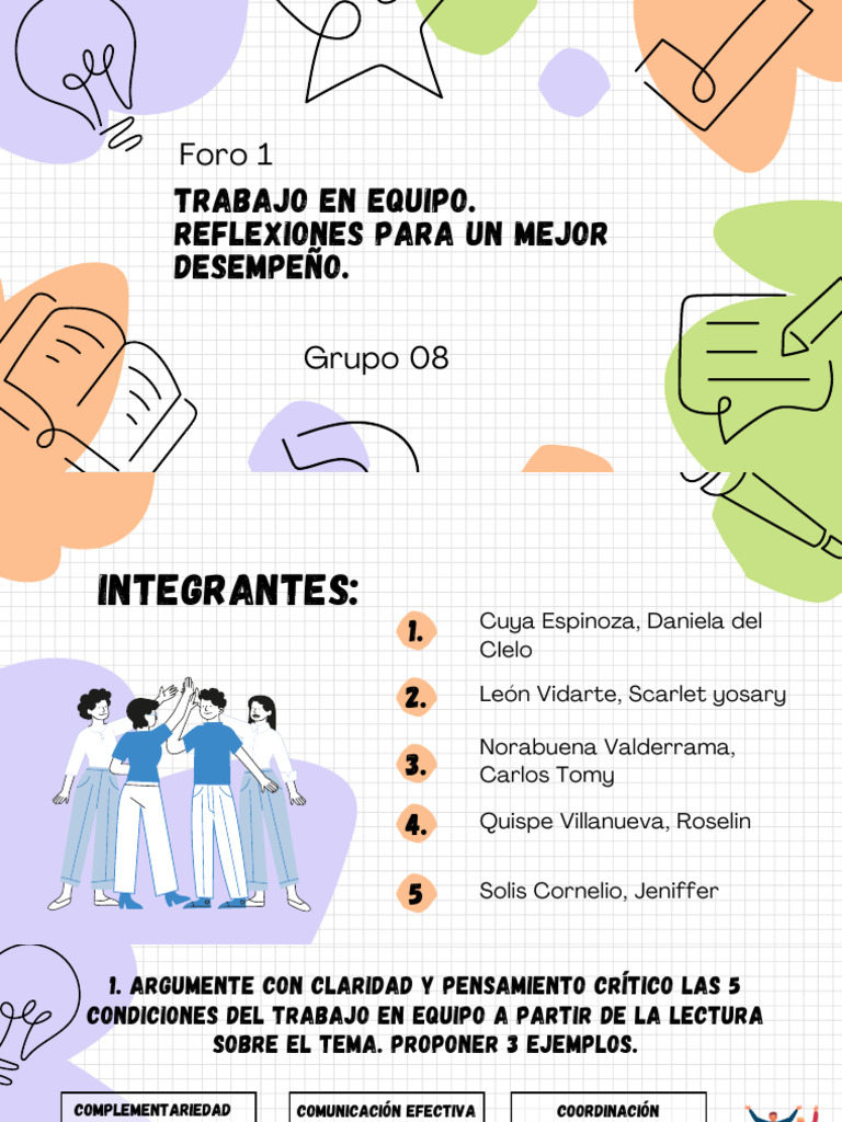 Trabajo en Equipo. Reflexiones para Un Mejor Desempeño. | PDF ...