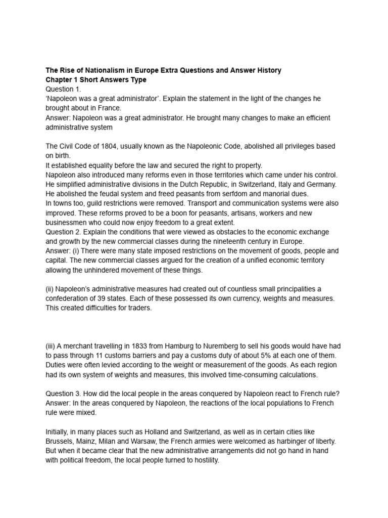 The Rise of Nationalism in Europe | PDF | Balkans | Prussia