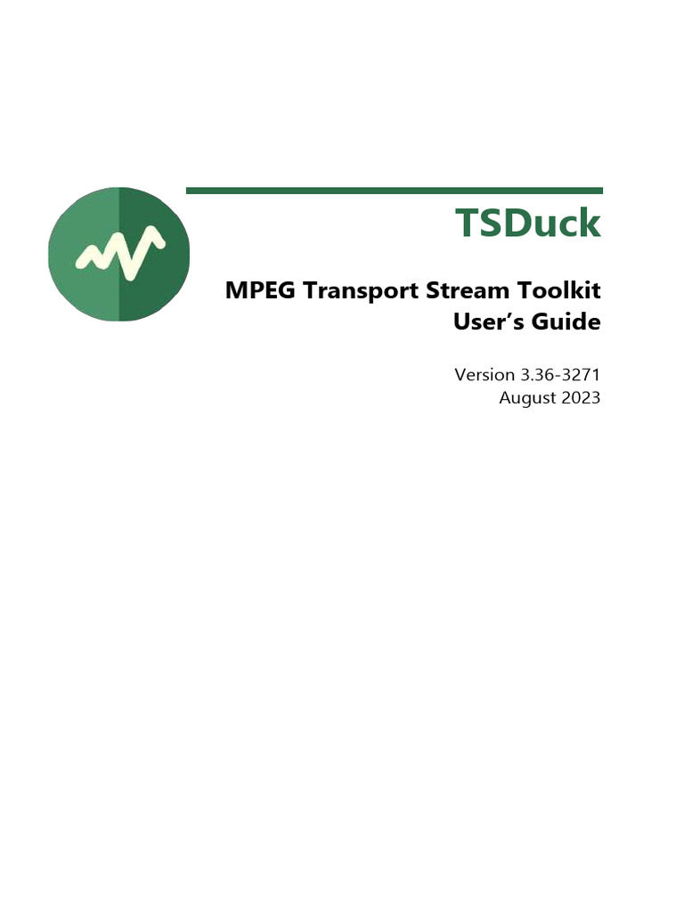Tsduck | PDF | Computing | Computer Engineering