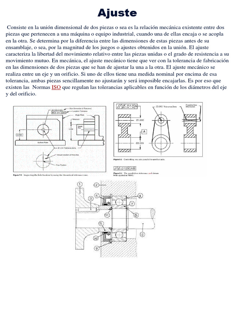Ajuste y Tolerancias | PDF