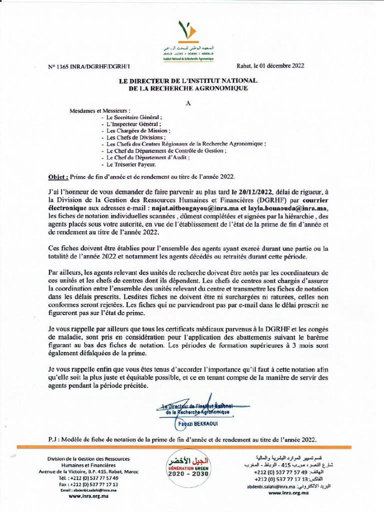 Etats - DOCUMENTS - RH - Note de Prime | PDF