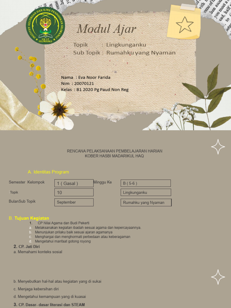 Modul Ajar Microteaching | PDF