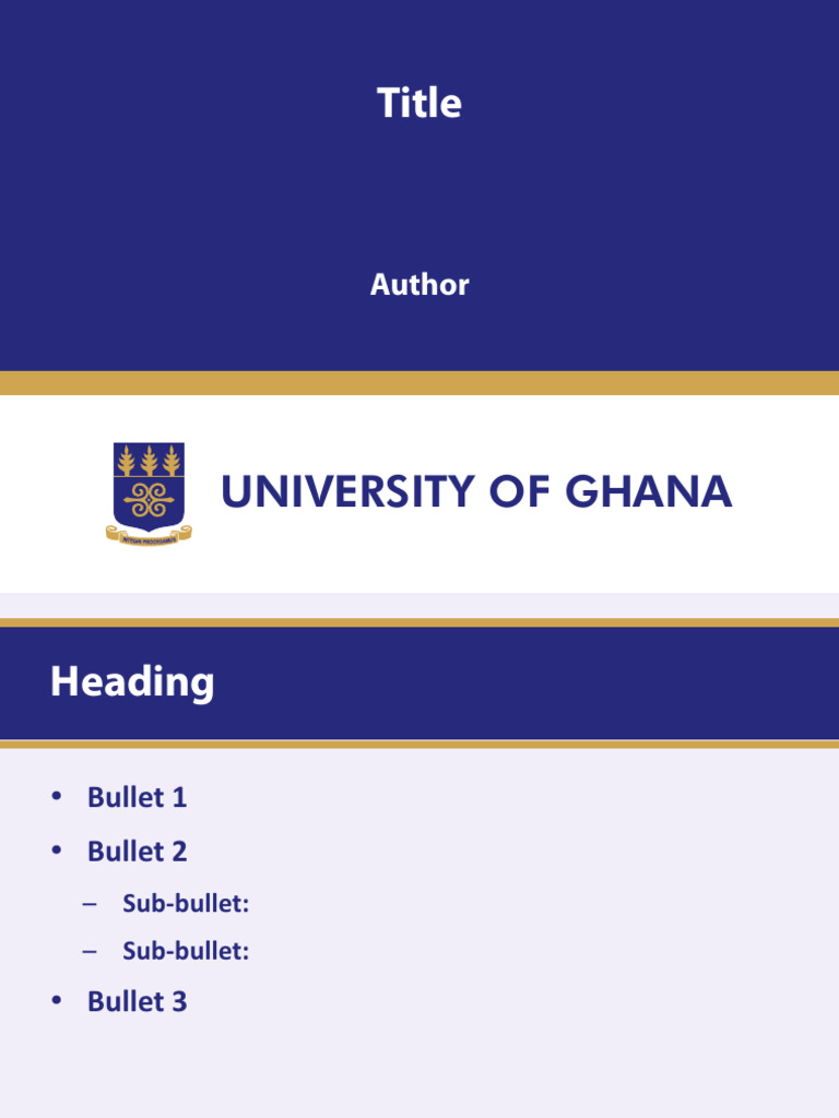 University of Ghana PowerPoint Guide | PDF