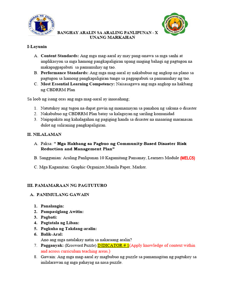 G10 Apan 1STQ Cot | PDF