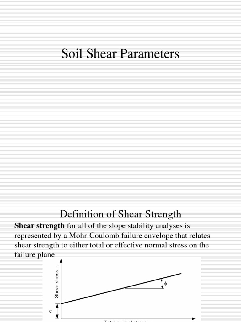 11 - Shear Strength Parameters | PDF