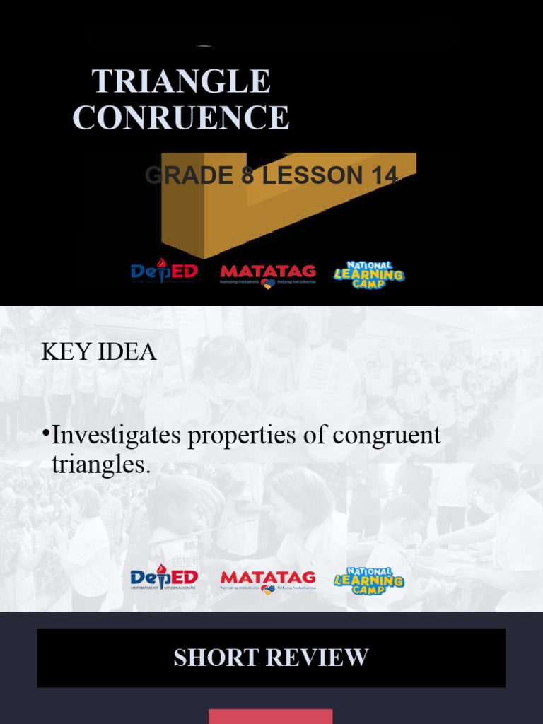 NLC Enhancement Camp - Lesson 14 Grade 8 | PDF | Mathematics ...