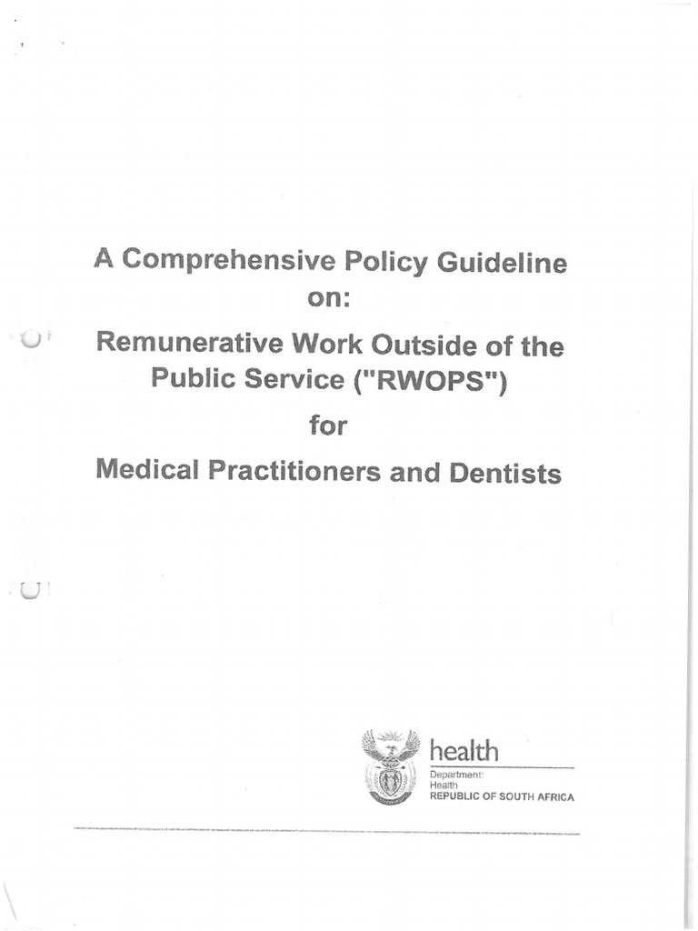 Rwops Policy Guidelines | PDF
