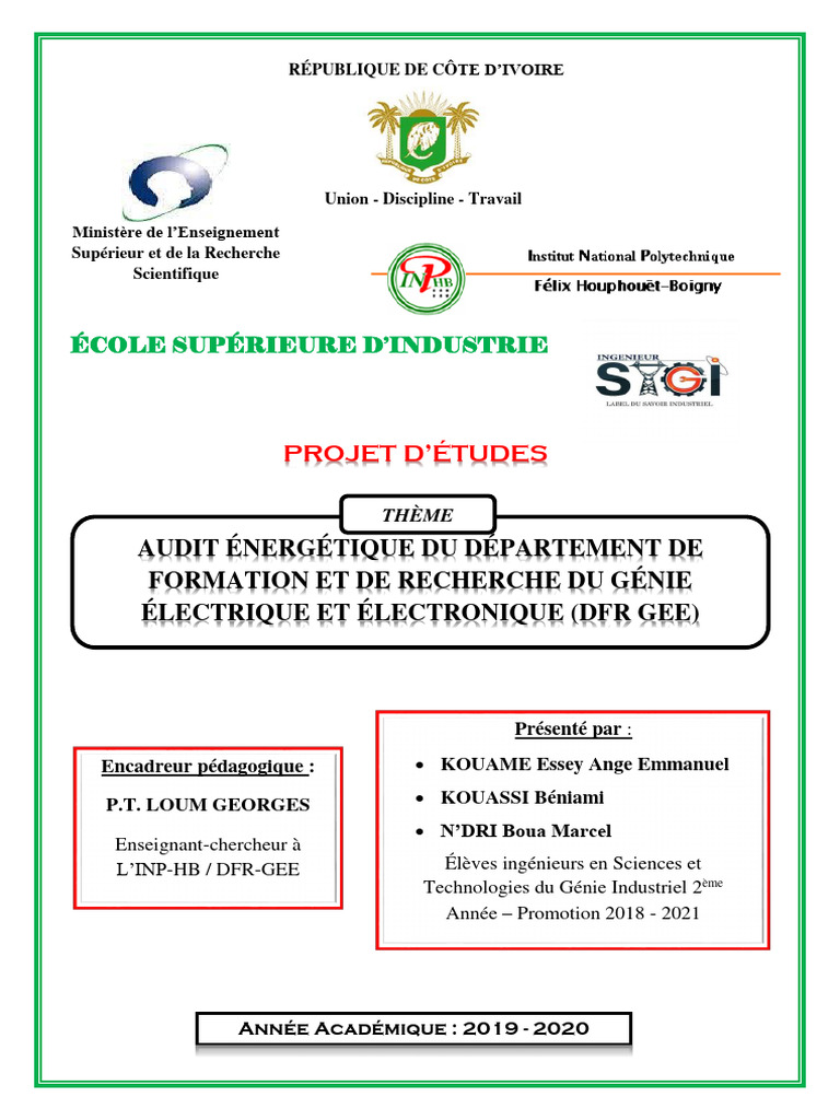 Projet d'Études UP-PRO 2 | PDF