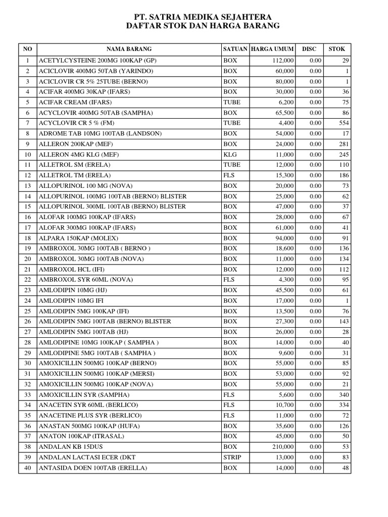 Daftar-Harga - 2023-09-24T173728.346 | PDF