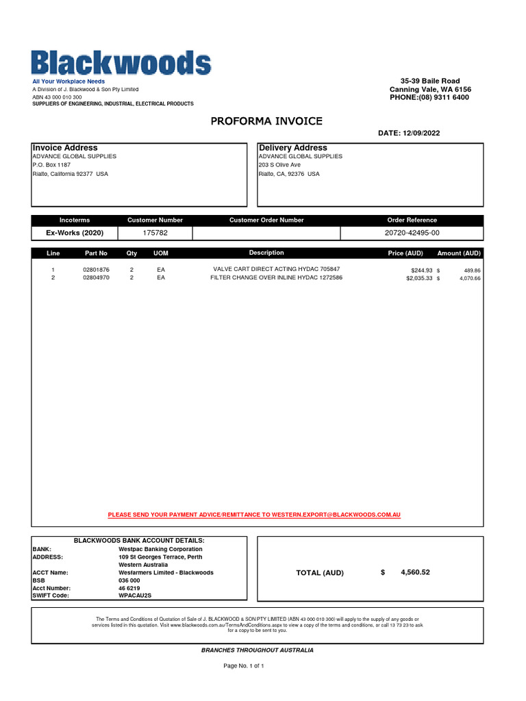 Proforma 20720-42495-00 | PDF | Personal Finance | Business