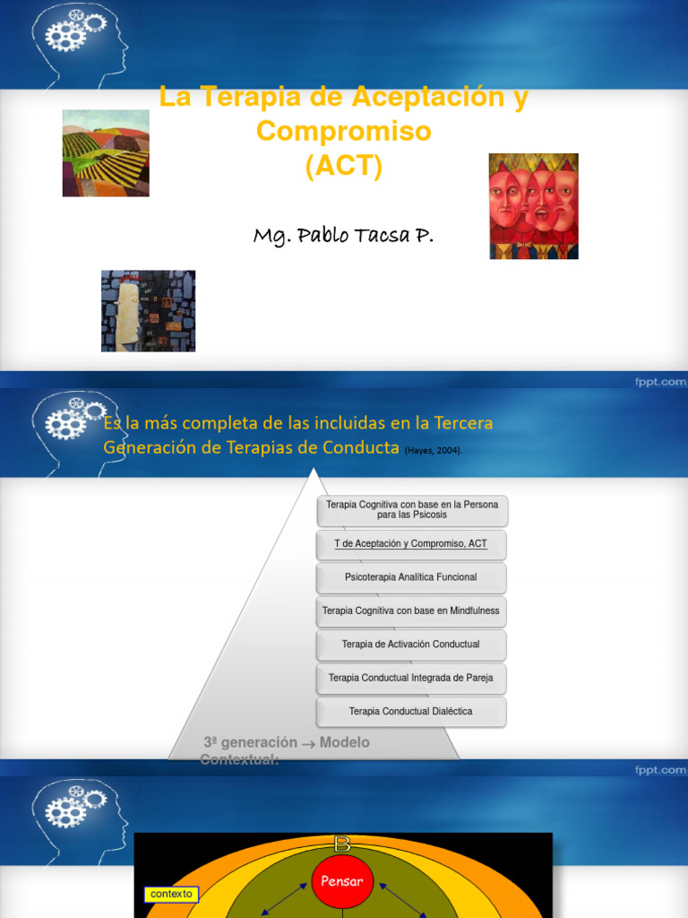 Terapia de ACT | PDF | Ciencia cognitiva | Conceptos psicologicos