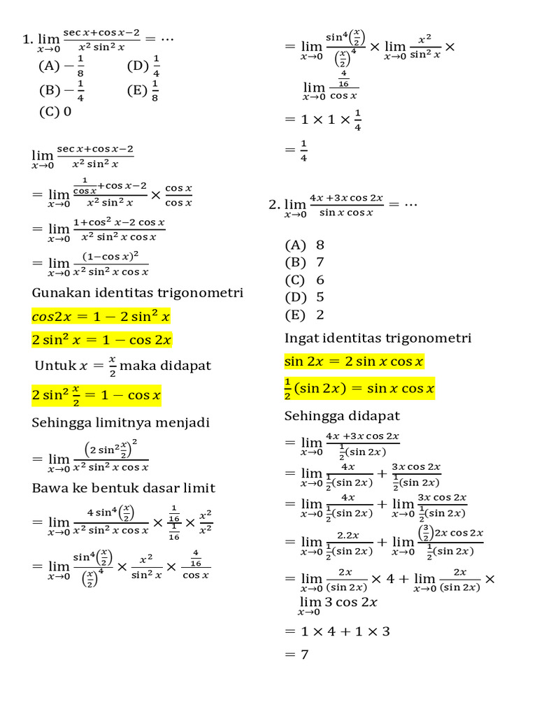 Penalaran Matematika Limit | PDF