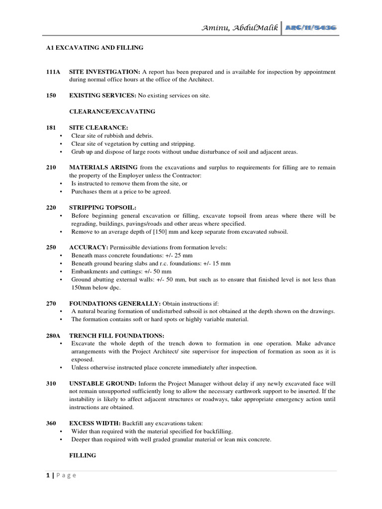 Specification Writing | PDF | Concrete | Screw