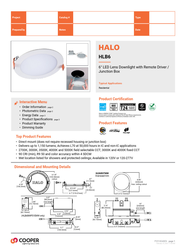HLB Spot | PDF | Lighting | Electrical Wiring