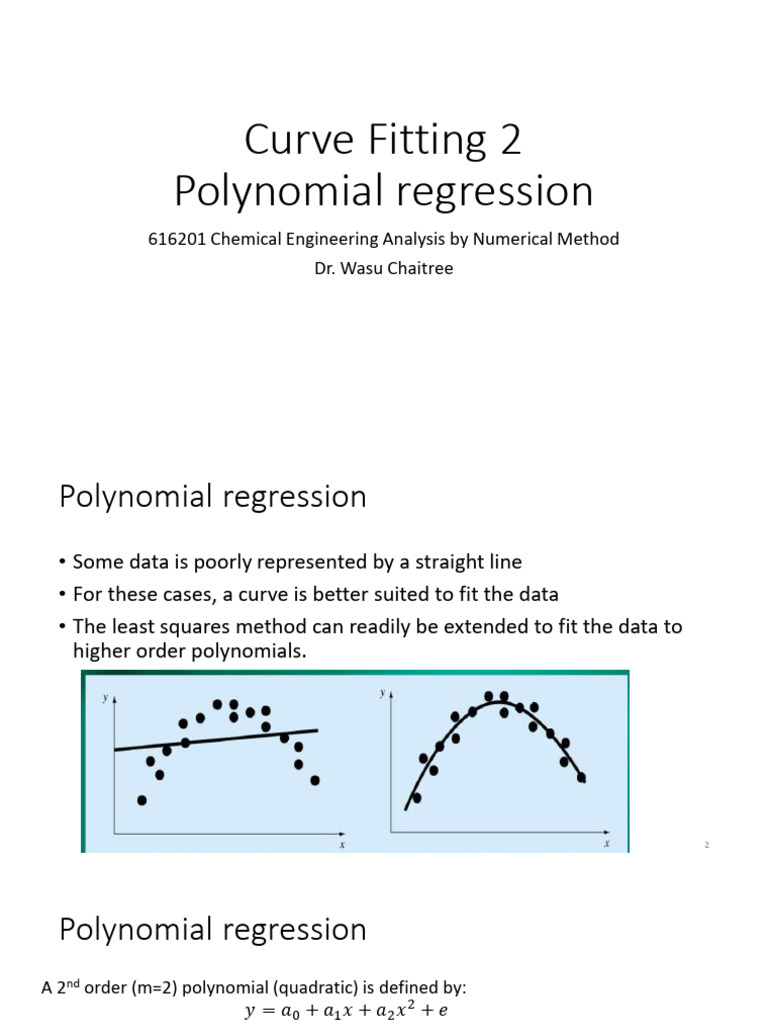 Curve Fitting Poly 2 and Interpolation 3 | PDF | Interpolation | Regression Analysis