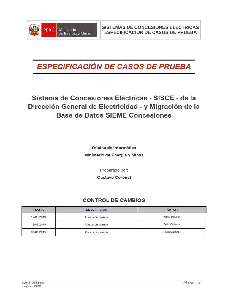 Cp02-Casos de Prueba Mod Seguimiento v1.0 | PDF