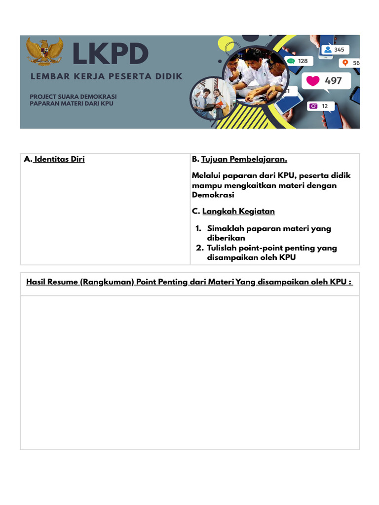 LKPD Hari Ke Lima | PDF