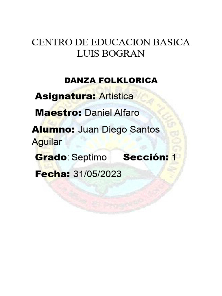 Centro de Educacion Basica Luis Bogran | PDF