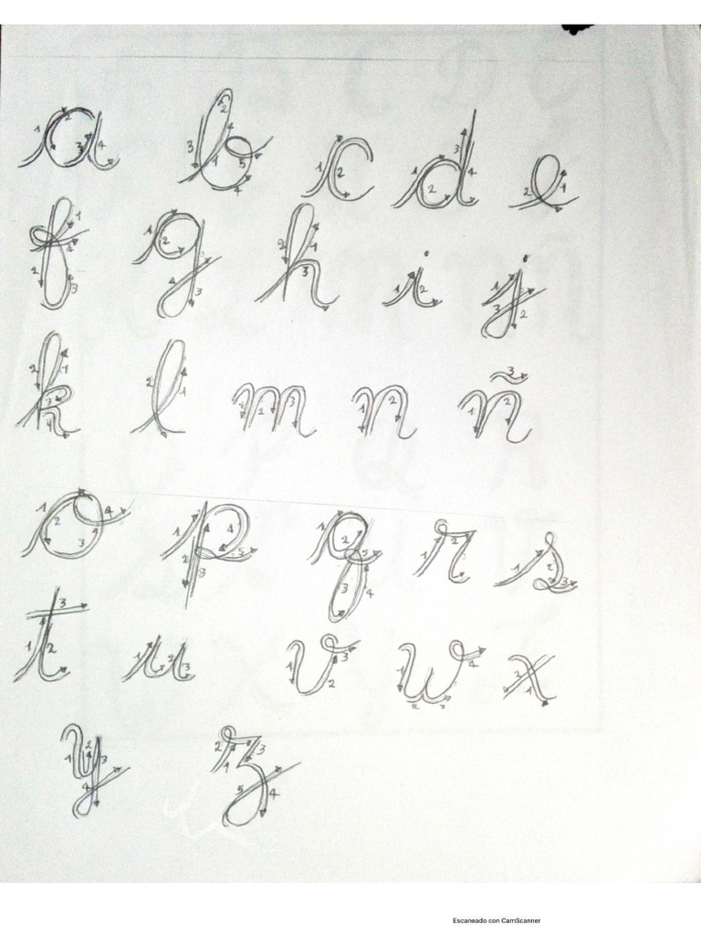 Abecedario_en_cursiva | PDF