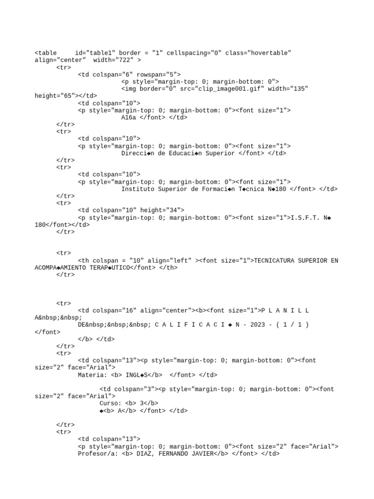 Calificacion 3A - 2023 - INGLÉS | PDF